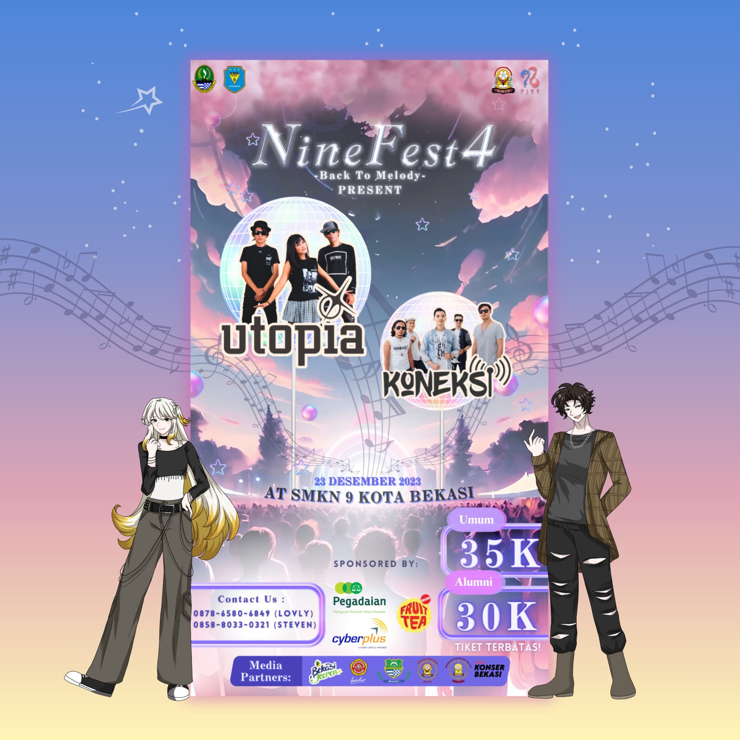 Nine Festival 4.0, nonton konser di penghujung tahun 2023! - Bekasi Keren
